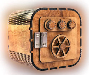 MECDOIT INTERNATIONAL WOODEN MINI LOCKER WITH PASSWORD SYSTEM Coin Bank ...