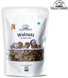 Valley Farms Premium Kashmir Walnuts Kernels with Full Oil - 500gm ...