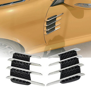 SRPHERE Universal Car Side Mesh Vent Air Flow Fender Decoration Sticker ...
