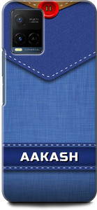 WallCraft Back Cover for Vivo Y21T, V2135 AAKASH NAME, A, LETTER, BLUE ...