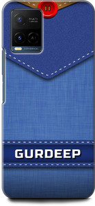 WallCraft Back Cover for Vivo Y21T, V2135 GURDEEP NAME, G LETTER, BLUE ...