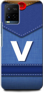 WallCraft Back Cover for Vivo Y21T, V2135 V, V LETTER, V NAME, BLUE ...