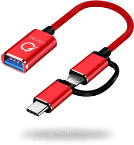 ONCRO USB Type C Cable 2 A 0.17 m 2in 1 otg pendrive to mobile ...