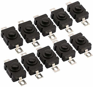 Prowans (Pack of 10) Push Switch 2 Pin On Off Push Button SwitchN Push ...