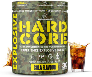Hulk Nutrition HardCore Pre-Workout For Insane Explosive Energy With ...