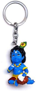 BLESSINGS PVC Sitting Makhan Krishna Key Chain Price in India - Buy ...