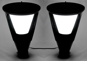 GENREE GEN-XOLO MILKY GATE LIGHT, PACK OF 2 Gate Light Outdoor Lamp ...