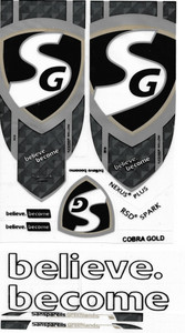 Sg cobra SG RSD SPARK CRICKET BAT STICKER COMBO (STICKER+ GRIP+ANTI ...
