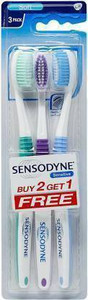 SENSODYNE SENSITIVE TOOTHBRUSH PACK OF 3 Soft Toothbrush Soft ...