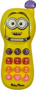 MindsArt Minion Cartoon Toy Mobile Multi-Color Learning Mobile Phone ...