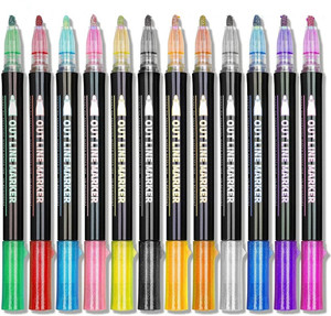 Flipkart.com | Pehrovin Ventures Outliner Pens/ Outline Marker pens ...