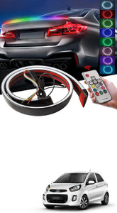 PRTEK Carbon Fibre LED Rear Spoiler with Remote Control for Car Trunk ...