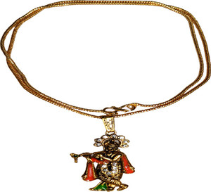 LOTUS RISE Krishna Locket With Chain Duble Color Combination Gold ...