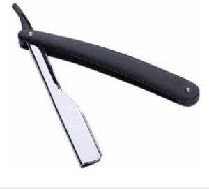 Xester Stainless Steel Straight Edge Folding Beard Shaving Blade ...