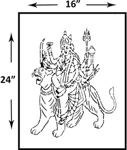 PARDECO WallStencils Wall Stencil Stencils god design Reusable Sheet ...