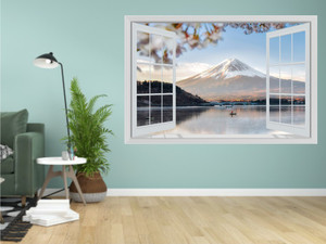 Approach home Decor 75 cm 3D window wall Sticker Self Adhesive Sticker ...