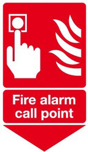 SRG INFOTECH Fire alarm call point below sign Emergency Sign Price in ...