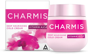 Charmis Deep Nourishing Cold Cream with Vitamin C, A & E, for Glowing ...