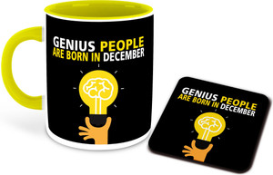 whats your kick (CSK) - Genius are Born in December Printed Yellow ...