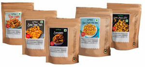 Evolve snacks Best Snacks Pack of 5 | Ragi chips| Baked Bhakarwadi ...