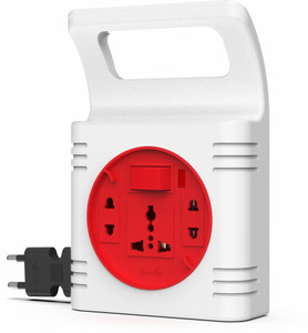 Fybros Square 2 Pin Extension Box 5 Meter Power Cable with Indicator 3 ...