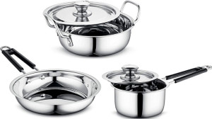 Butterfly Butterfly Stainless Steel Cookware Set 5 Pcs Tri-Ply Bottom ...