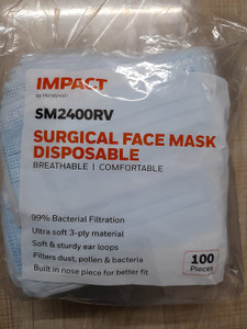 Honeywell SM2400 Disposable Surgical Face Mask Provides 99% Bacterial ...