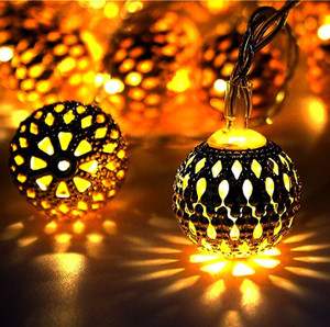 PARVEEN 16 LEDs 3.81 m Gold Steady String Rice Lights Price in India ...