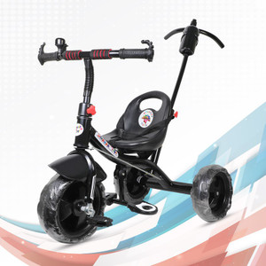 Oximus BABY CYCLE FOR KIDS WITH PARENT HANDLE BLACK COLOR KIDS CYCLE ...