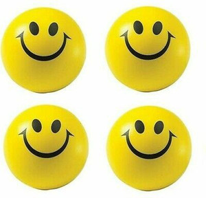 LAPAAS REtail Smiley Ball Sponge Soft Stress Free Smile Face Squeeze ...