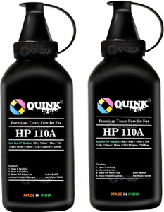 QUINK W1112A / 110A Black Toner Powder for HP Laser 108 108a 108w 136 ...