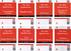 Combo Of 8 Book The Constitution Of India, Law Of Evidence, Civil ...
