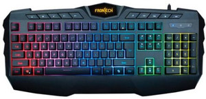 Frontech FT KB-0008 Wired USB Standard Gaming Keyboard Compatible with ...