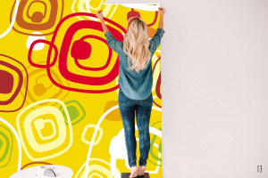 Vertex Graphics 127 cm x 40 cm Waterproof Abstract Vinyl Wallpaper ...