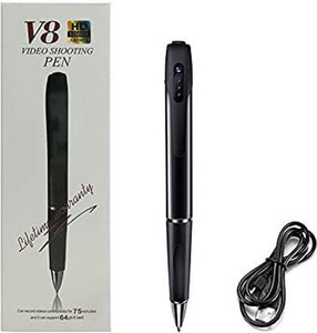 CTRZQ Mini Hidden Camera V8 Pen Spy Camera HD 1080P Video Audio ...