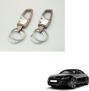 SEMAPHORE Double Ring Hook Locking Key Ring Black & Pink Key Chains Set ...