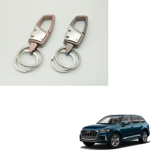 SEMAPHORE Double Ring Hook Locking Key Ring Black & Pink Key Chains Set ...