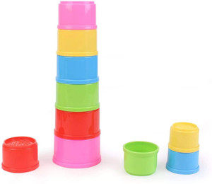 V India Educational Plastic Build Up Stacking Beakers for Kids Ages 1 ...