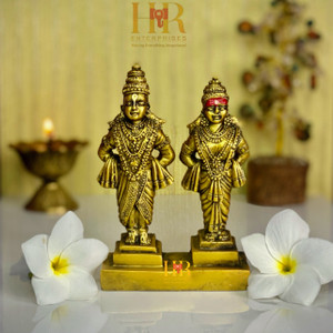 hr enterprises (VR 51 A.Gold) Vitthal Rukmini Statue,Vitthal Rukmani ...