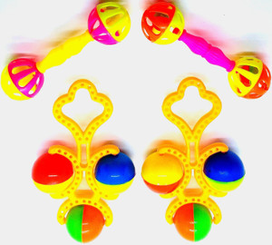 Dynamic Retail Global Rattle toys set for infants baby, newborns kids ...