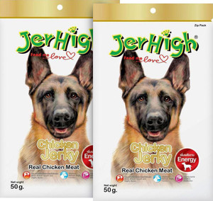 jerhigh Chicken Jerky - 50 g x 2 Chicken Dog Treat Price in India - Buy ...