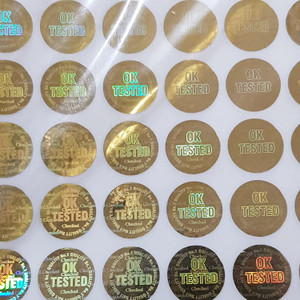 3D LASER HOLO ART 1.5 cm Ok-Tested Original Hologram Sticker Security ...