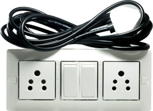 JELECTRICALS 2 Socket and 2 Switch Modular Extension Board 2 Socket ...