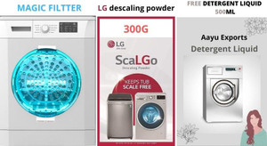 LG ScaLGo 300 GM Washing Machine Powder and Magic Filter Combo + { FREE ...