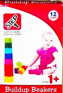 chakrika Educational Plastic Build Up Stacking Beakers for Kids Ages 1 ...