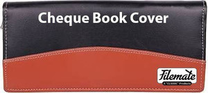 Flipkart.com | FileMate Rexine Cheque Book Cover / Holder (Tan and ...