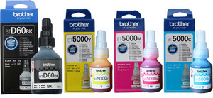 brother BTD60BK With BT5000CMY For Brother Tank Printer Black + Tri ...