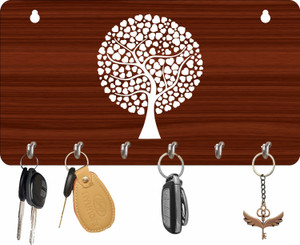 Mmory Tree Key Holder For Home & Office Decor Wood Key Holder Price in ...