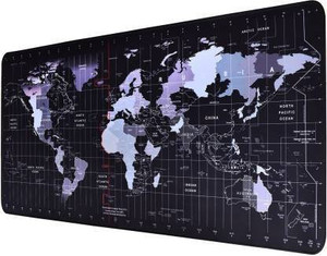 ELECTRO WOLF Large Extended Mouse Pad, Non-Slip Rubber Base, Soft ...