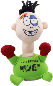StarsOne Punch Me Funny Doll, Sound Punching Bag Stress Relief Toy for ...